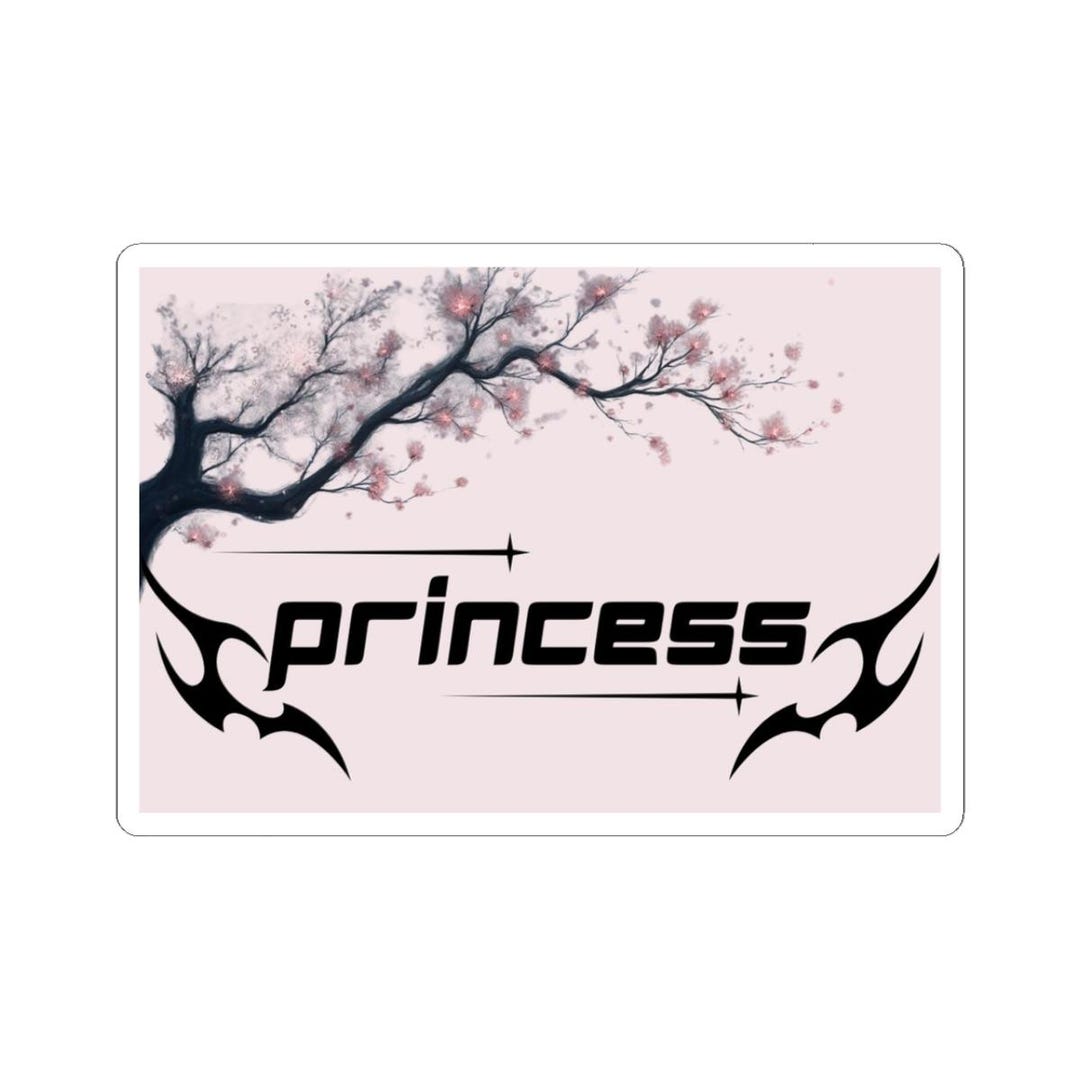 Princess Tribal Logo Sticker | Cherry Blossom Kiss-cut Sticker - Etsy