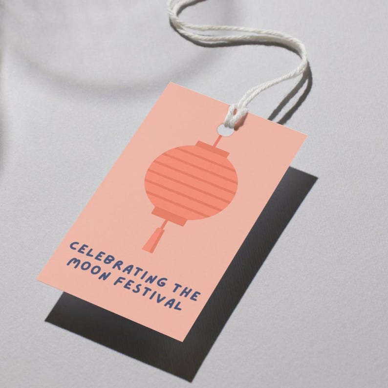 Moon Festival Gift Tags: Rabbit & Mooncake Art Trung Thu, Tsukimi ...