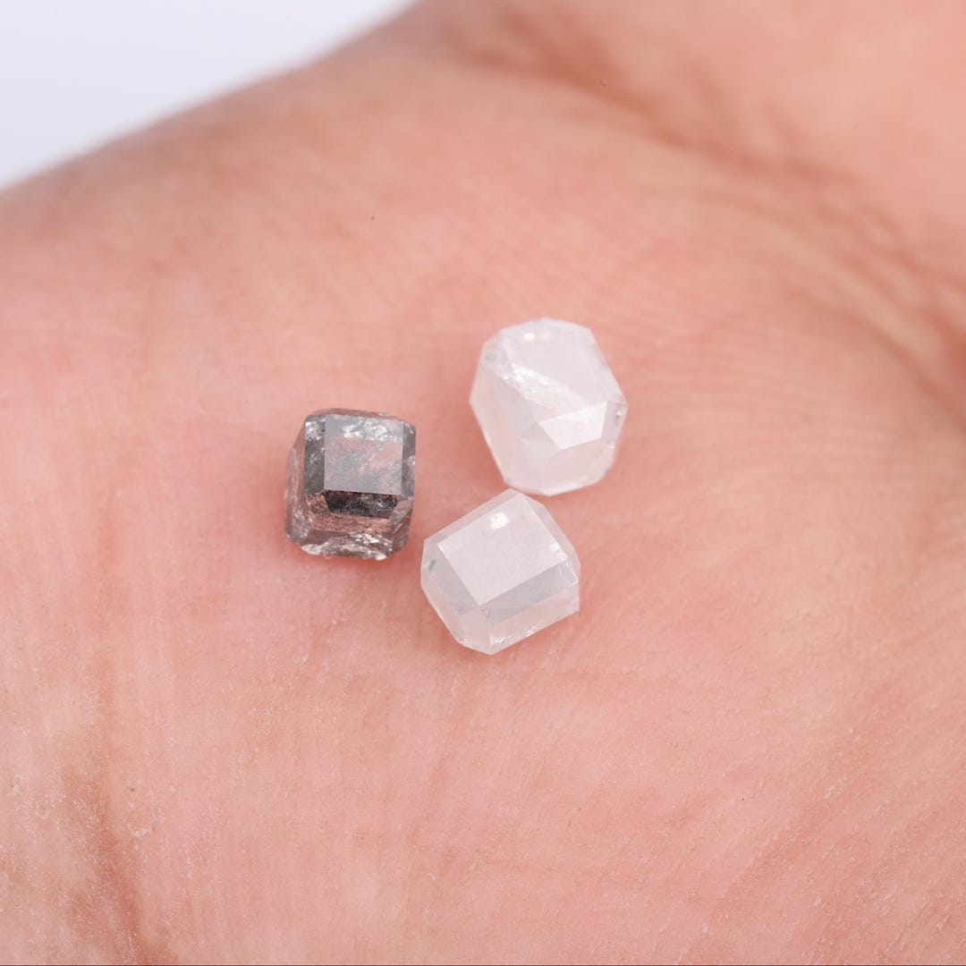 1.45 CT, Cube Shape Diamond, Natural Loose Diamond, Unique Diamond, Antique Diamond, Fancy Color ...