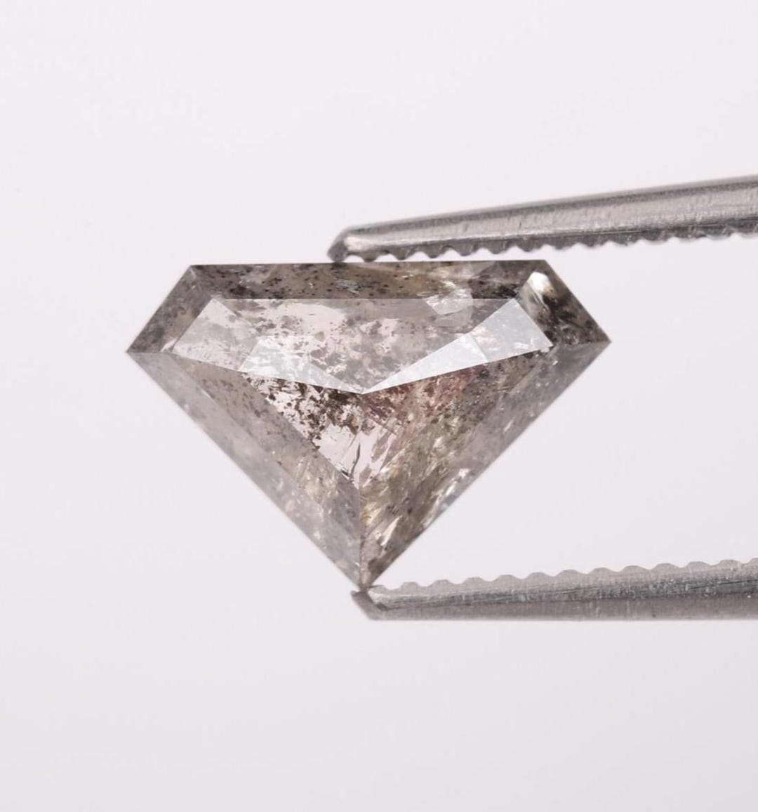 1.55 CT, Salt and Pepper Diamond, Pentagon Shape Diamond, Natural Loose ...