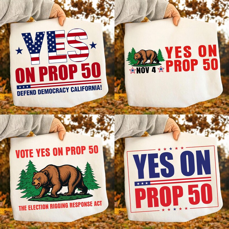 04 California Yes on 50 Png Bundle, Prop 50 Political Lawn Png, Support ...