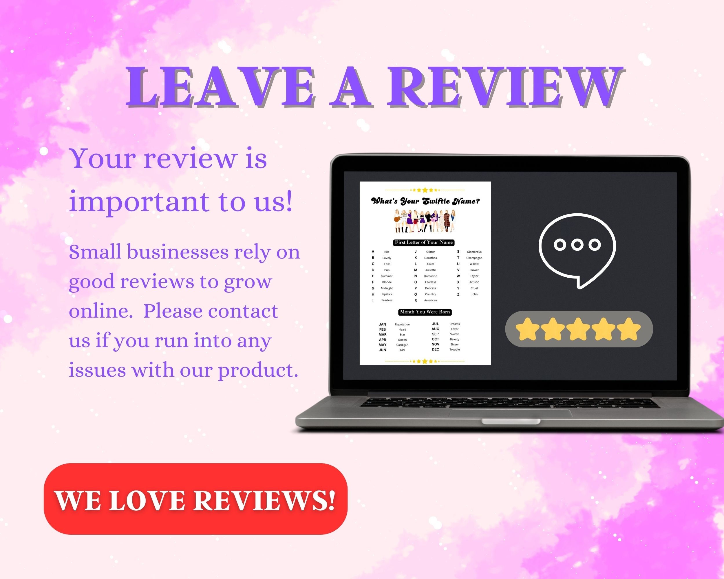 TAYLOR SWIFT What's Your Swiftie Name Game Swiftie Printable Sign ...