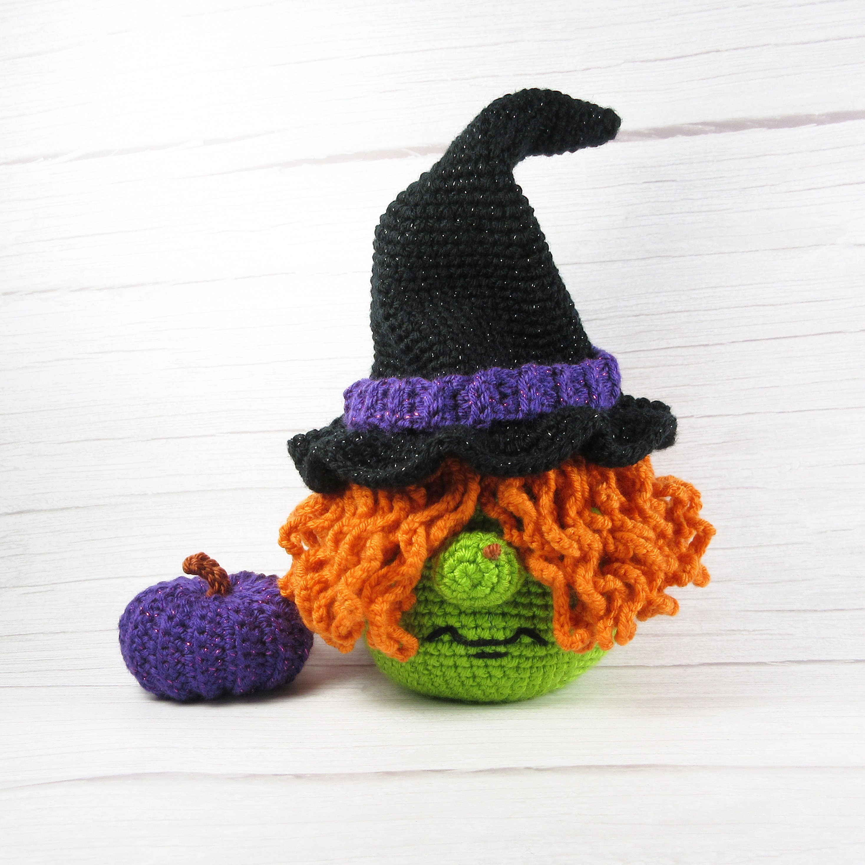Wicked Witch Gnome Crochet Pattern: Halloween Amigurumi (digital ...