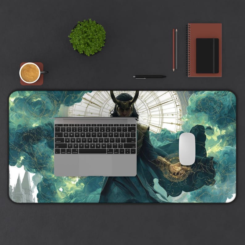 Loki-inspired Neoprene Desk Mat – Mystical Home Office Decor - Etsy