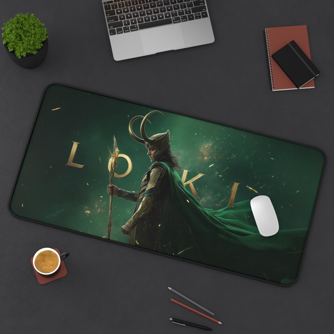 Loki Themed Desk Mat, Unique Gaming Mouse Pad, Home Office Decor ...