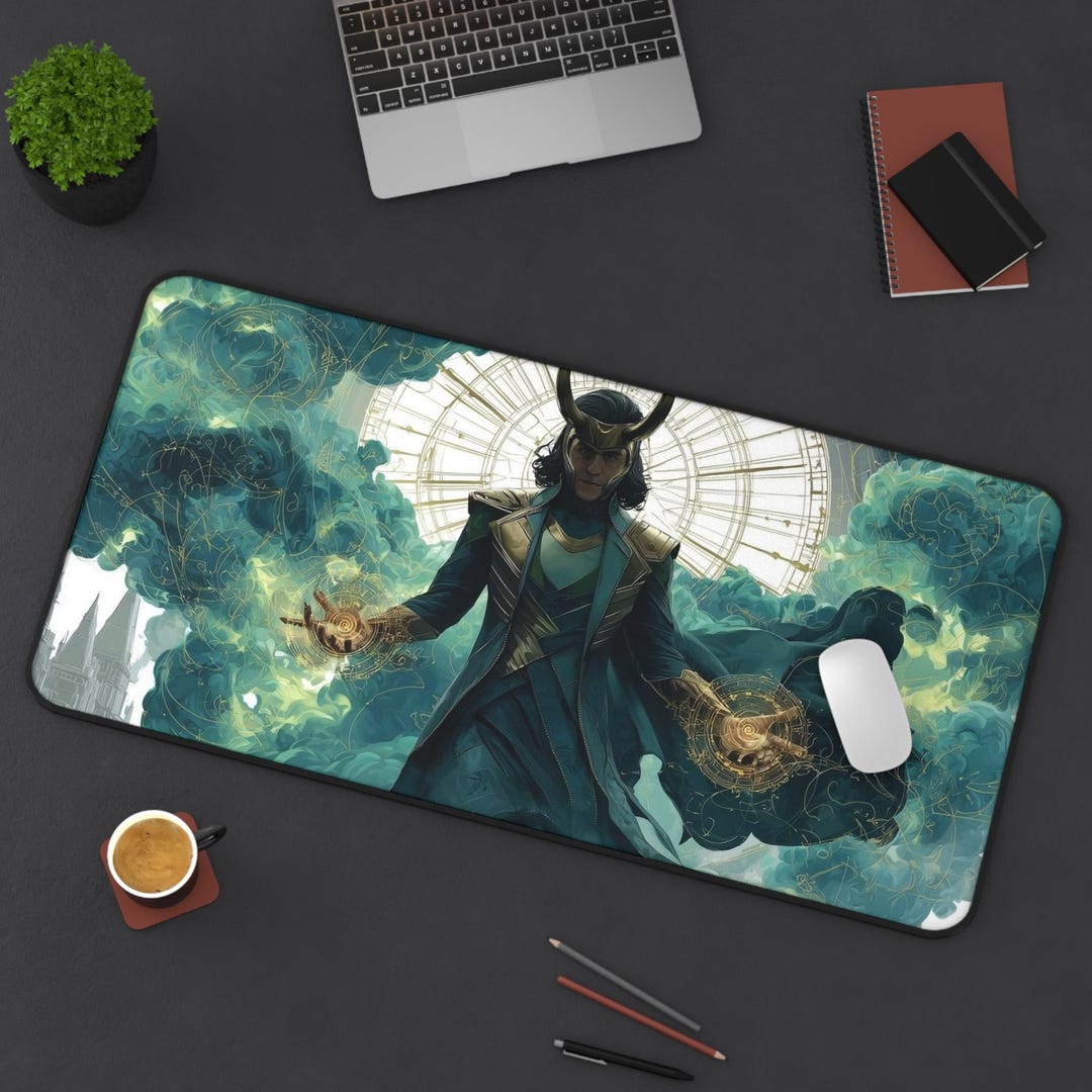 Loki-inspired Neoprene Desk Mat – Mystical Home Office Decor - Etsy