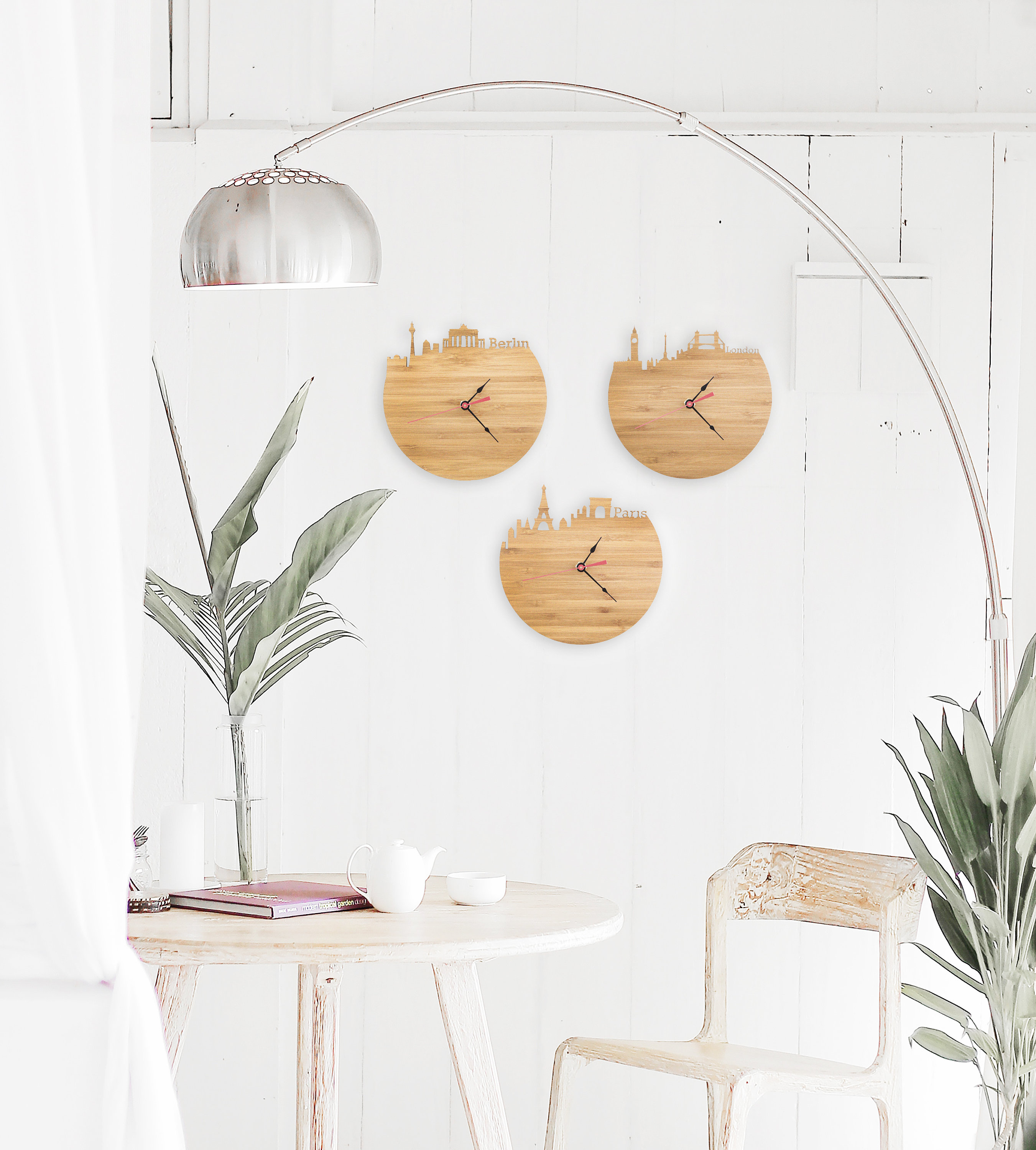 Mumbai Skyline Wood Clock India Time Zone Clock Wall or | Etsy