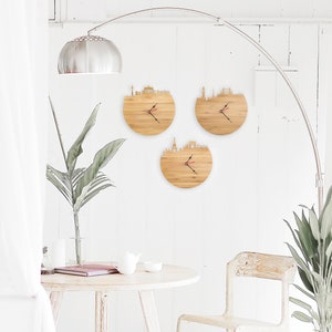 Washington DC Large Skyline Wall Clock Time Zone Clock in - Etsy