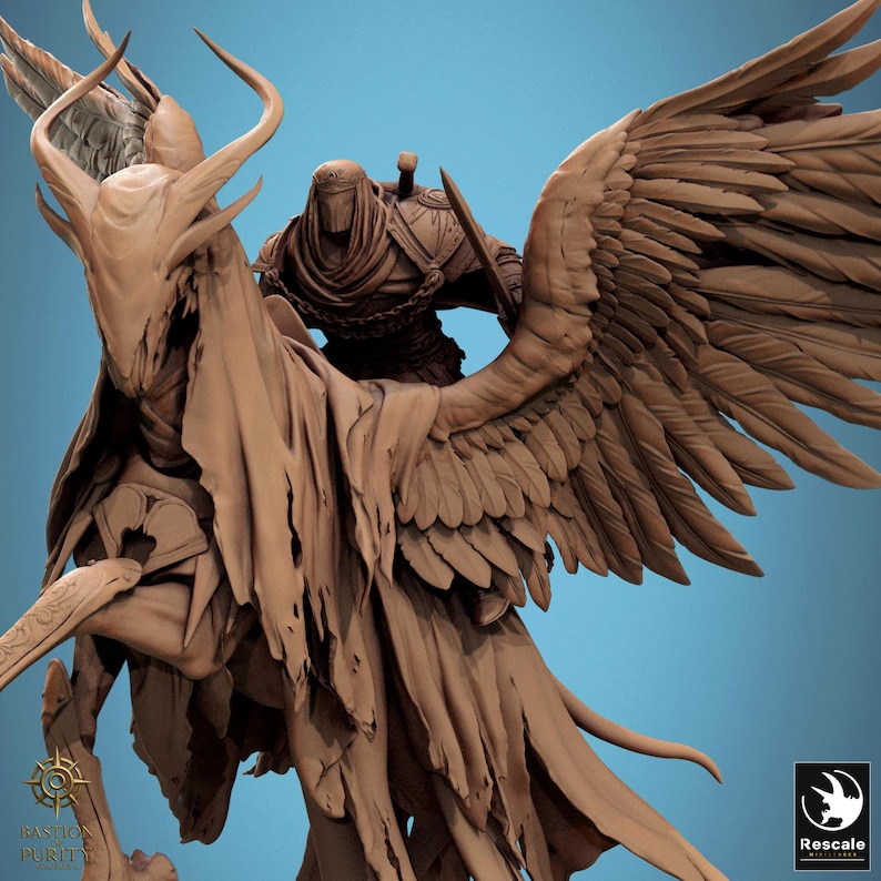 Angel Knight Winged Mount | Spectral Steed | Dnd Paladin Cavalry ...