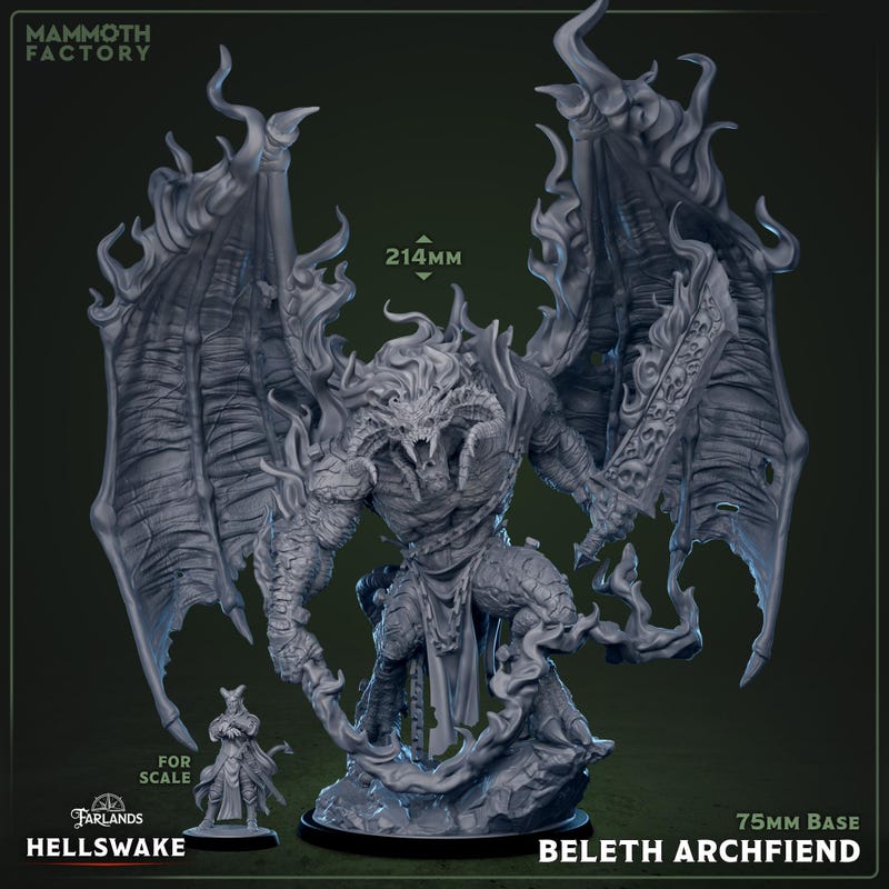 Miniature Balor Demon - Etsy UK