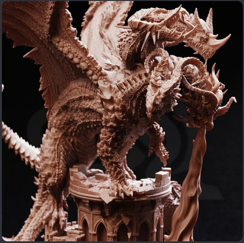 Tiamat – Five-headed Dragon | Dnd TTRPG Resin Model | DM Stash ...