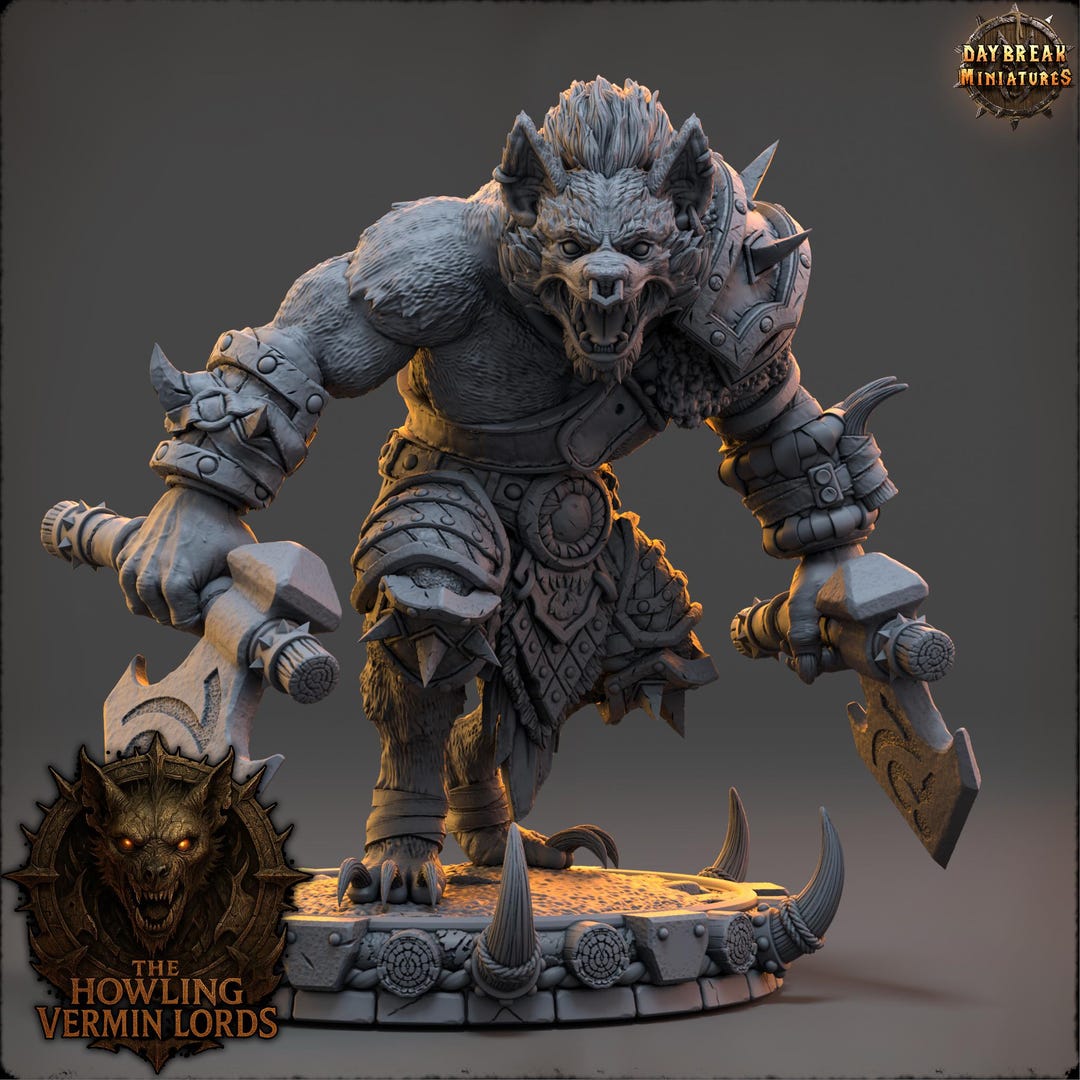 Howling Vermin Lords | Gnoll Warband Pack | Dnd TTRPG Wargaming Model ...
