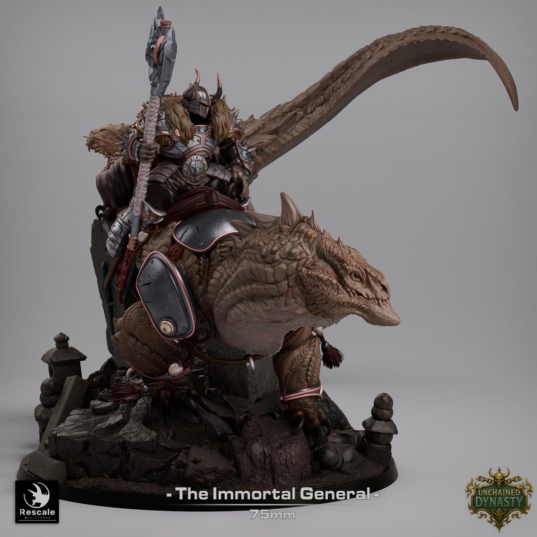 Immortal General Mounted Lizard | Cavalry | Commander | Veteran | Dnd ...