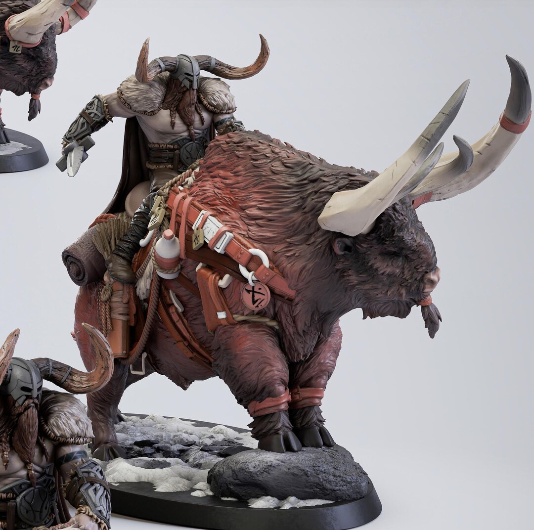 Vargir Frosthorns | Viking Cavalry Warriors | Dnd TTRPG Resin Model ...