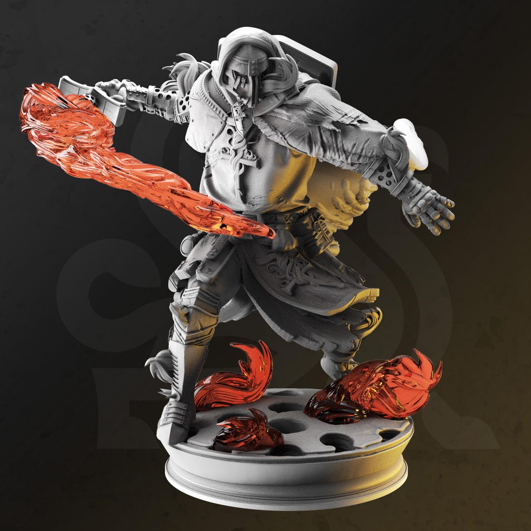 Embernos | Fire Genasi | Artificer | Paladin | Fighter | Dnd TTRPG ...