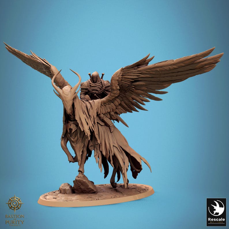 Angel Knight Winged Mount | Spectral Steed | Dnd Paladin Cavalry ...