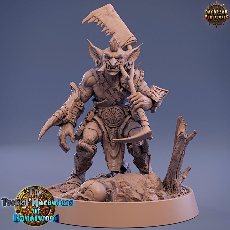 Tusked Marauders - Goblin Pack | Dnd TTRPG Wargaming Model | Daybreak ...