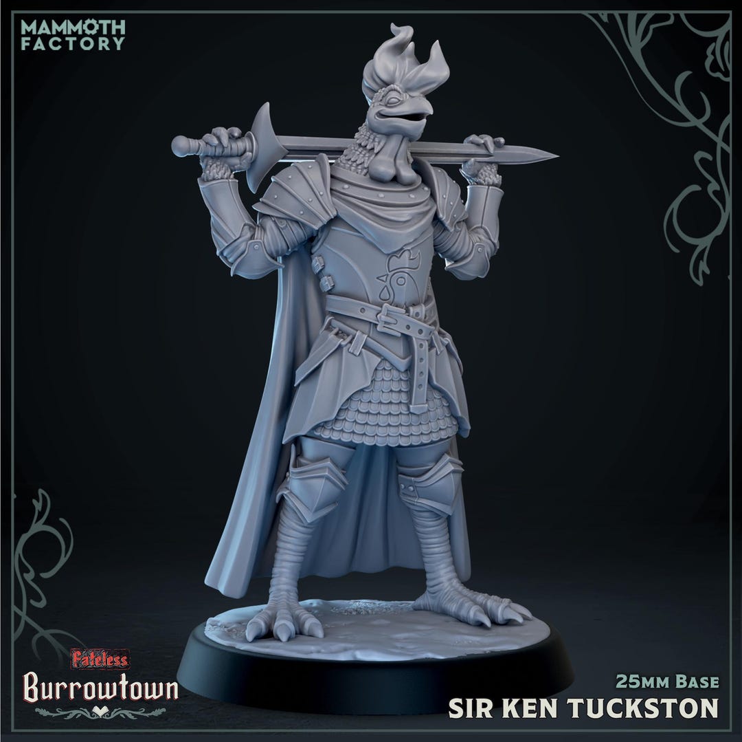 Sir Ken Tuckston | Gallus | Rooster | Dnd TTRPG Humblewood Model ...
