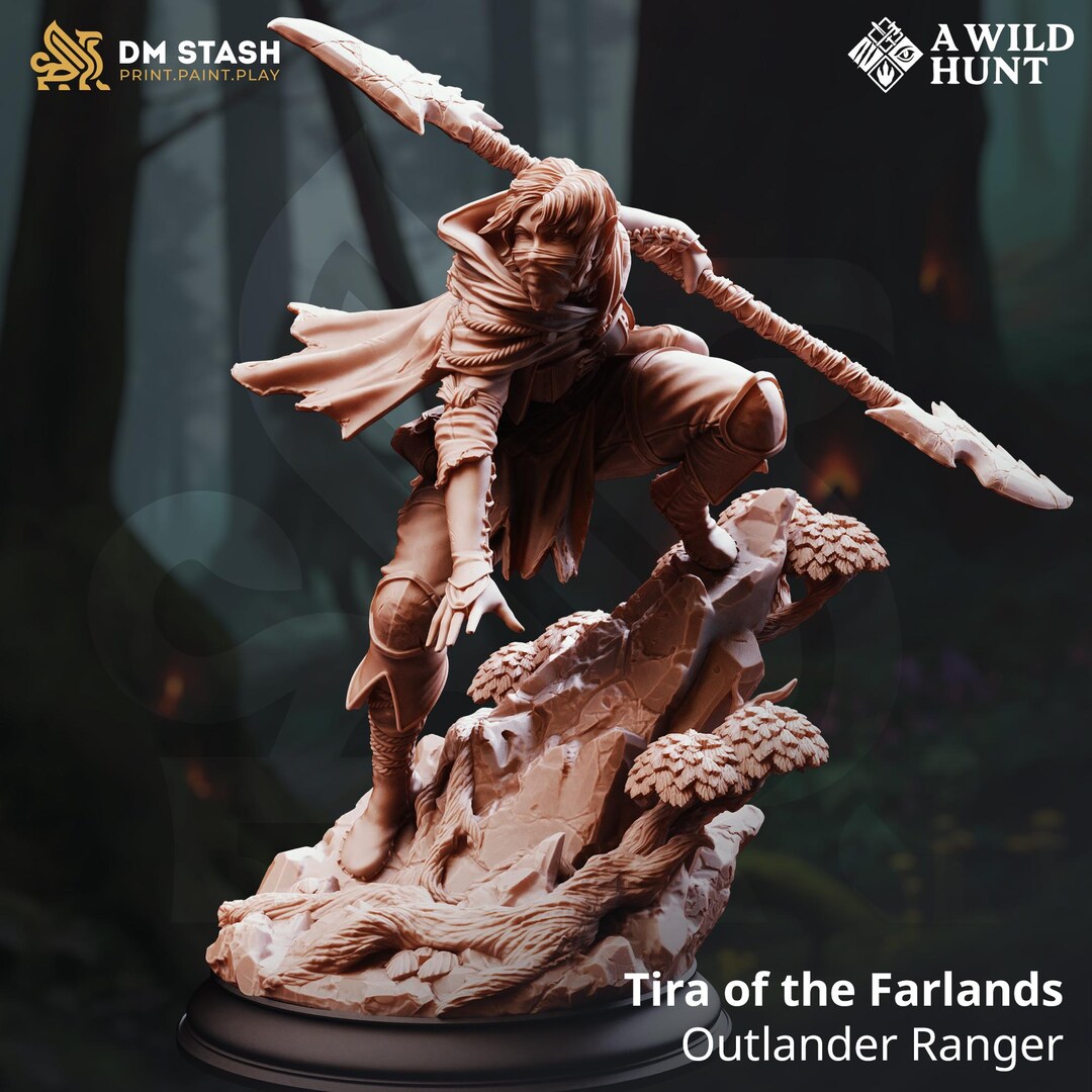 Tira – Outlander Ranger | Fighter | Elf | Dnd TTRPG Resin Model | DM ...