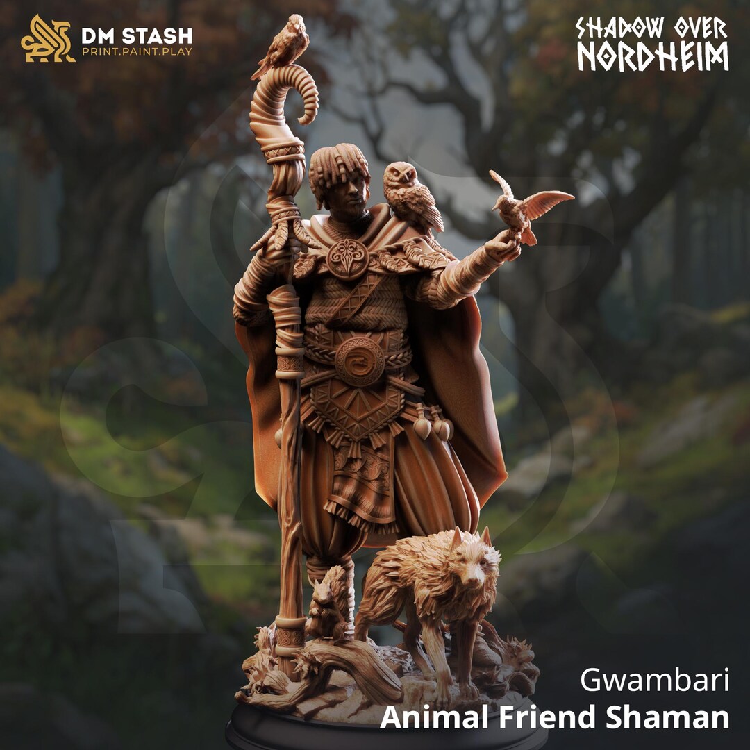 Gwambari – Animal Shaman | Druid | Human | Dnd TTRPG Wargaming Model ...