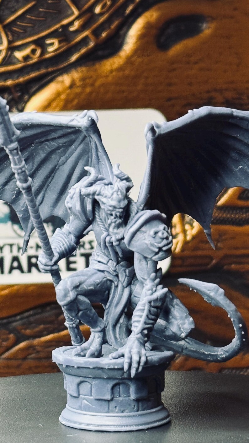 Bell Tower Gargoyle | Gothic Construct | Dnd TTRPG Wargaming Model | DM ...