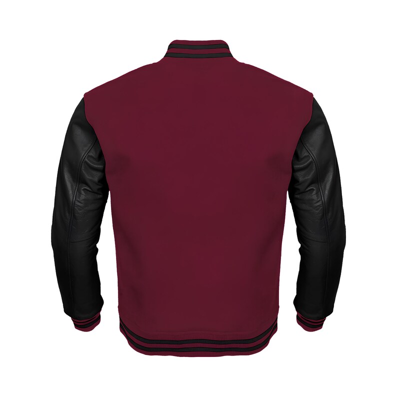 Personalized Varsity Jacket Custom Made Letterman Jackets Maroon Body ...