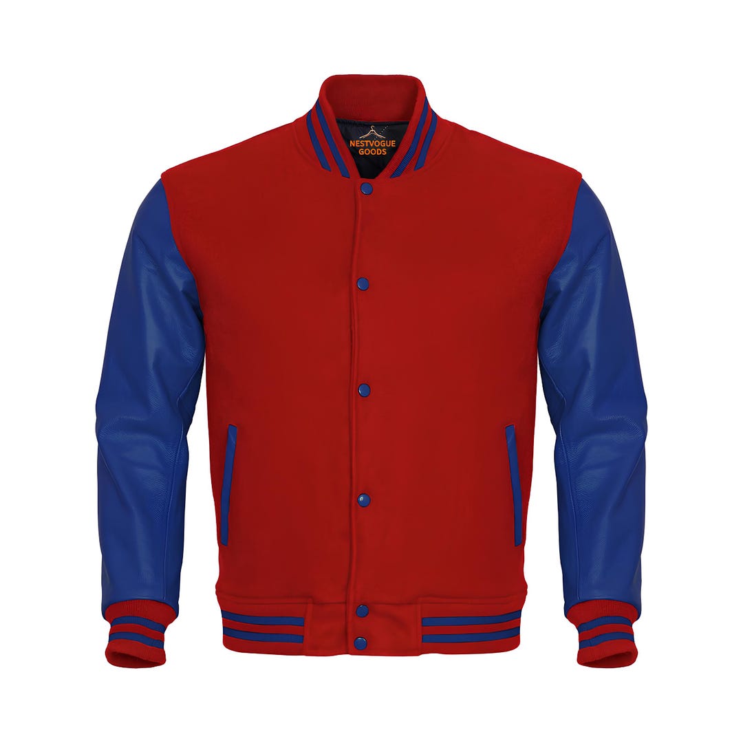 Personalized Varsity Jacket Custom Made Letterman Jackets Maroon Body ...