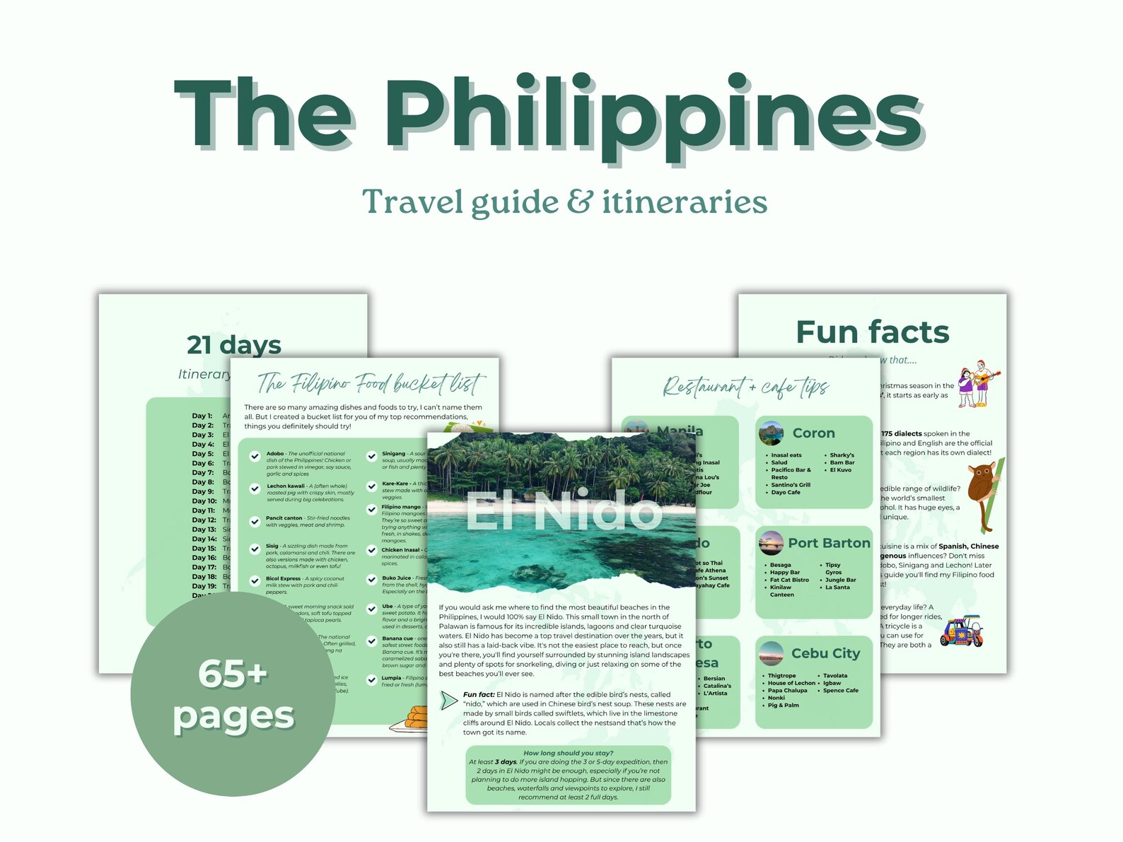 Travel Guide Philippines - Etsy