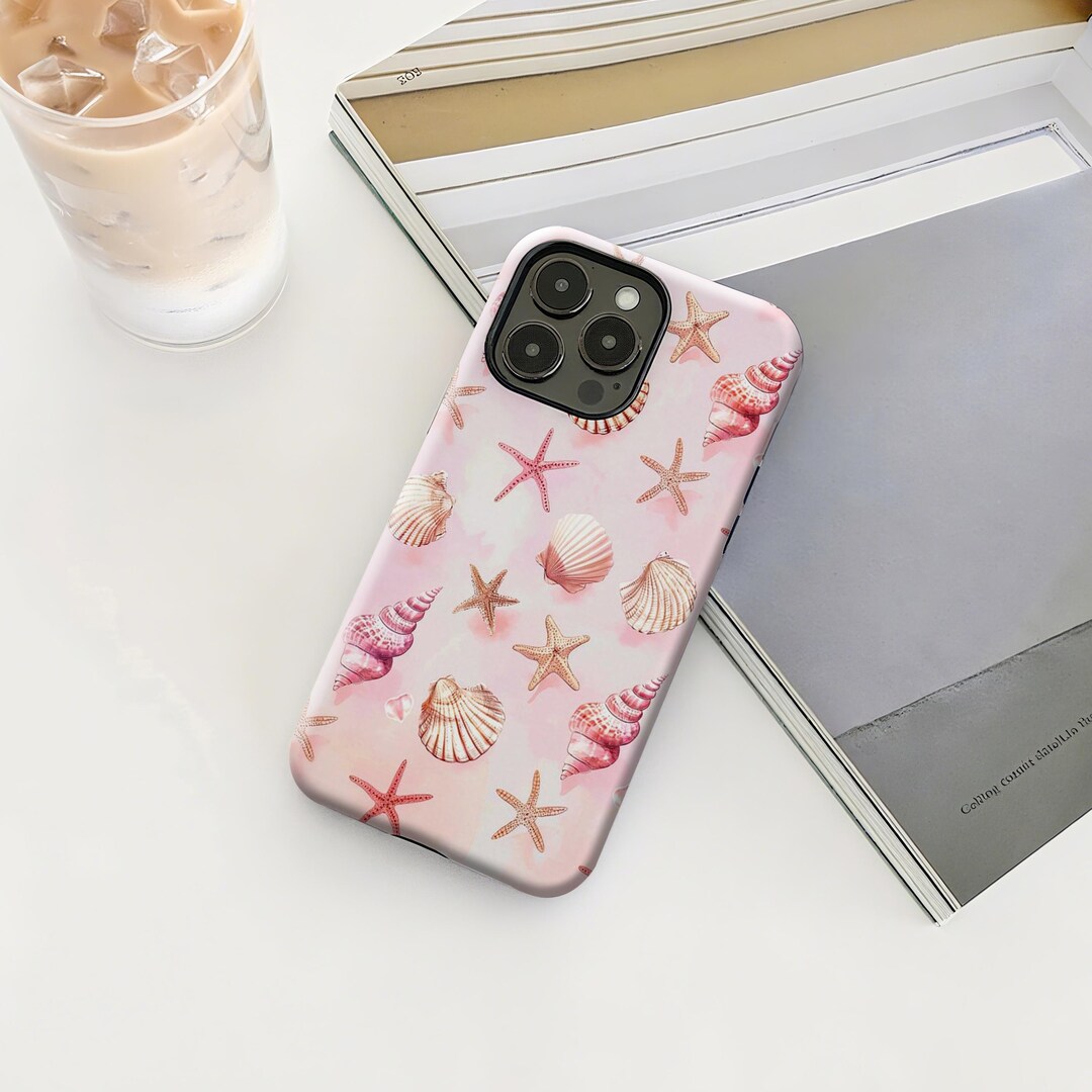 Vintage Coastal Beach Seashell Starfish Pattern Phone Case,iphone 17 ...