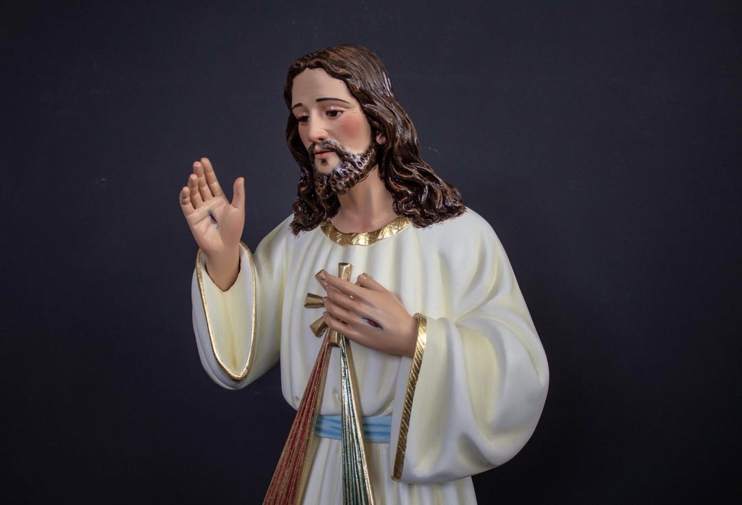 Sculpture of the Merciful Jesus Christ, Hand-carved in Wood by CASA ...