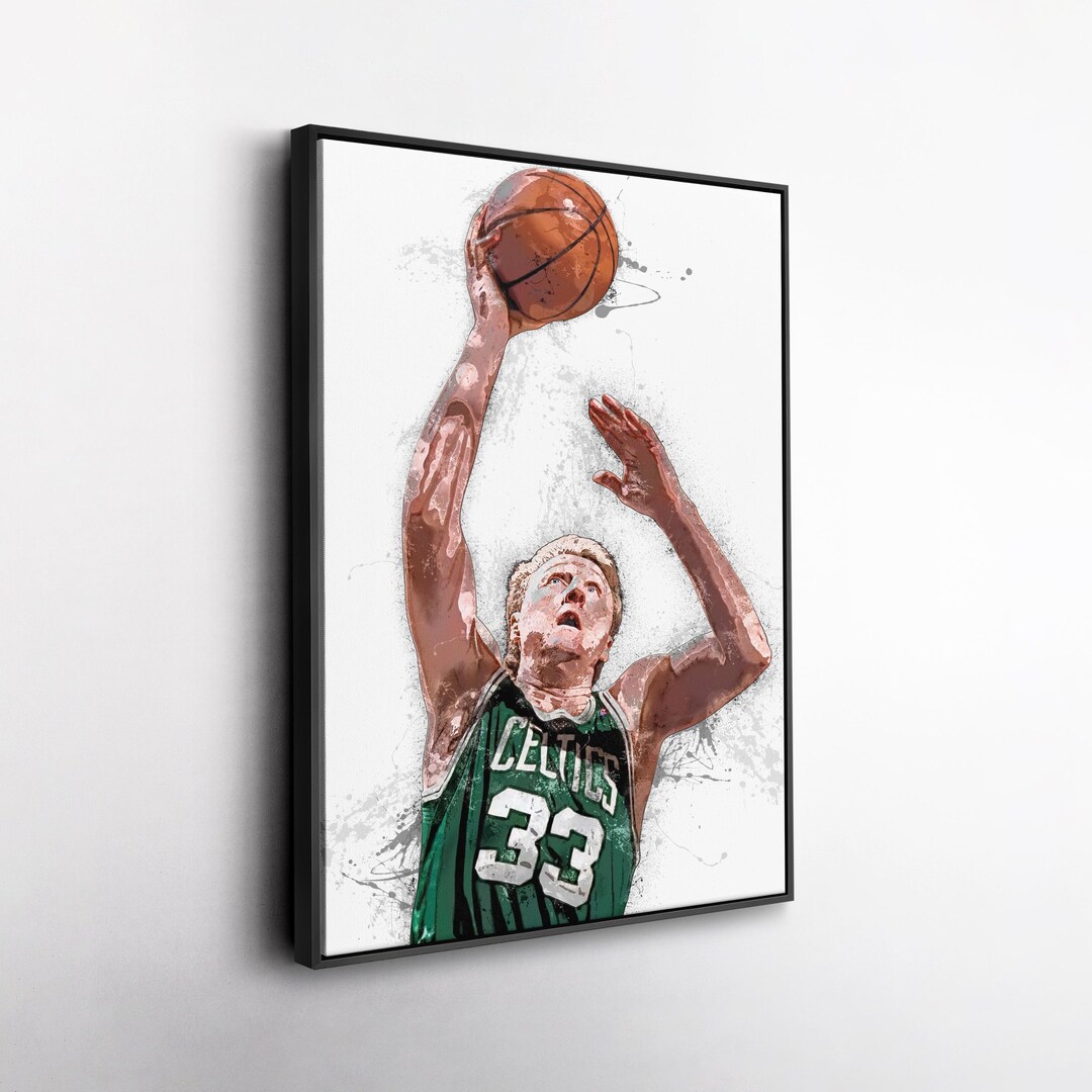 Larry Bird Boston Celtics Canvas Print NBA Basketball Wall Art Framed ...