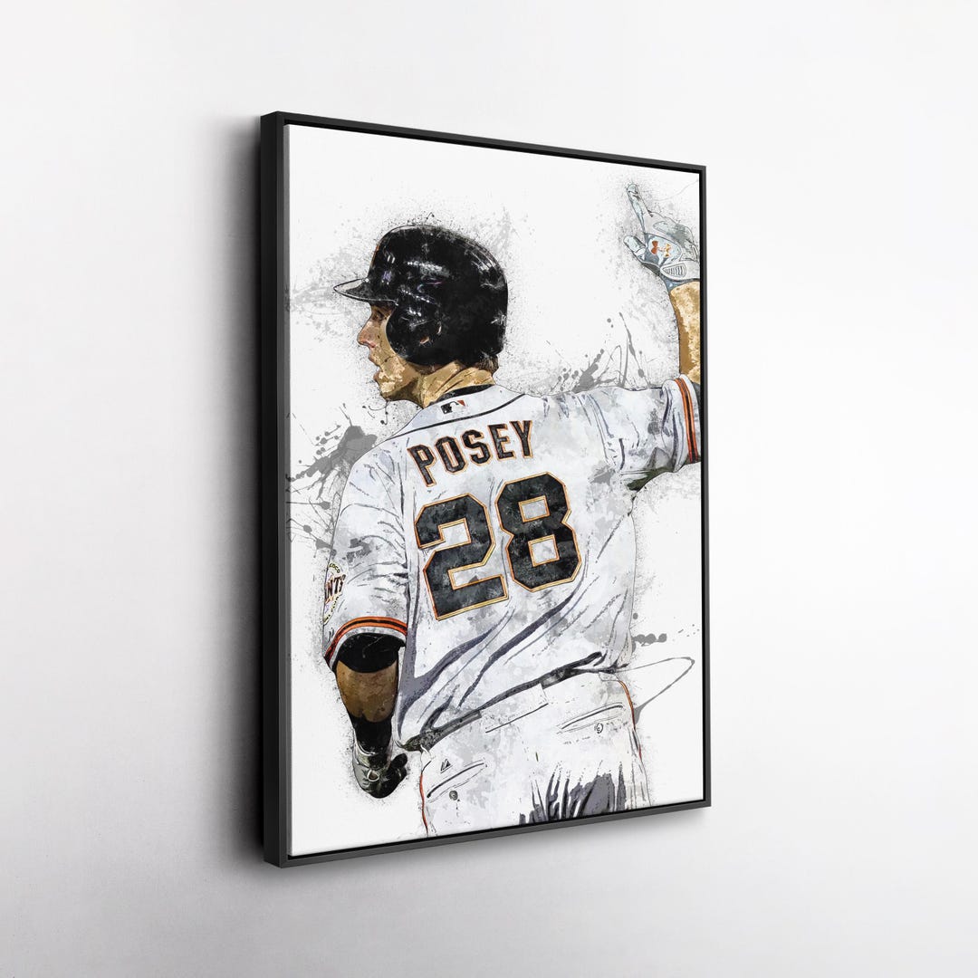Buster Posey San Francisco Giants Canvas Print MLB Baseball Wall Art ...