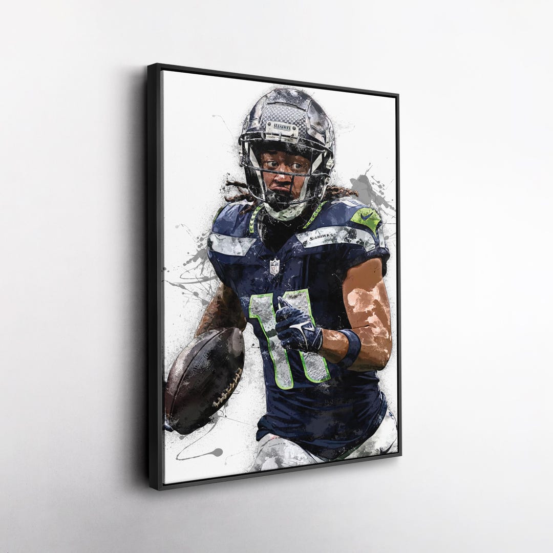 Jaxon Smith-njigba Seattle Seahawks Canvas Print NFL Football Wall Art ...