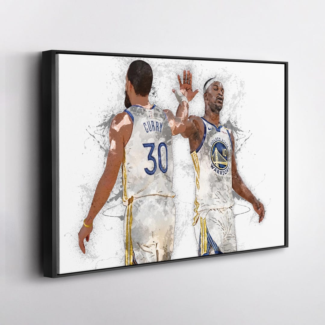 Jimmy Butler & Stephen Curry Golden State Warriors Canvas Print NBA ...