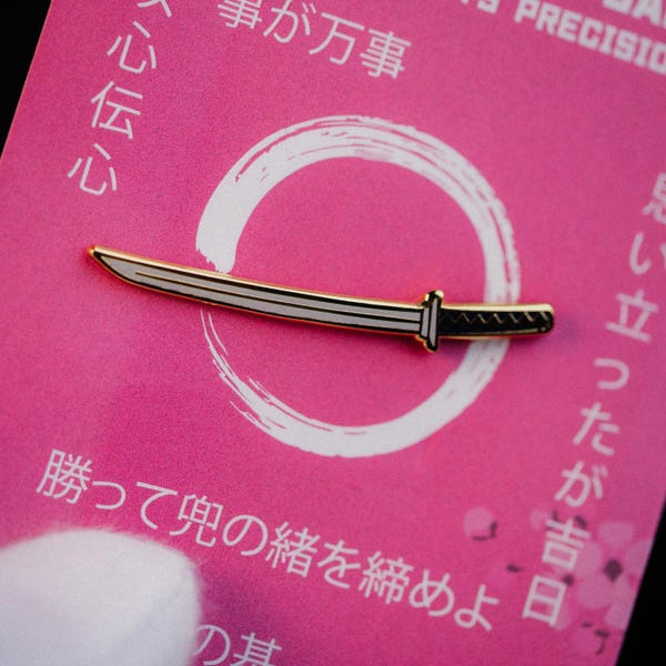 Sword Enamel Pin - Etsy
