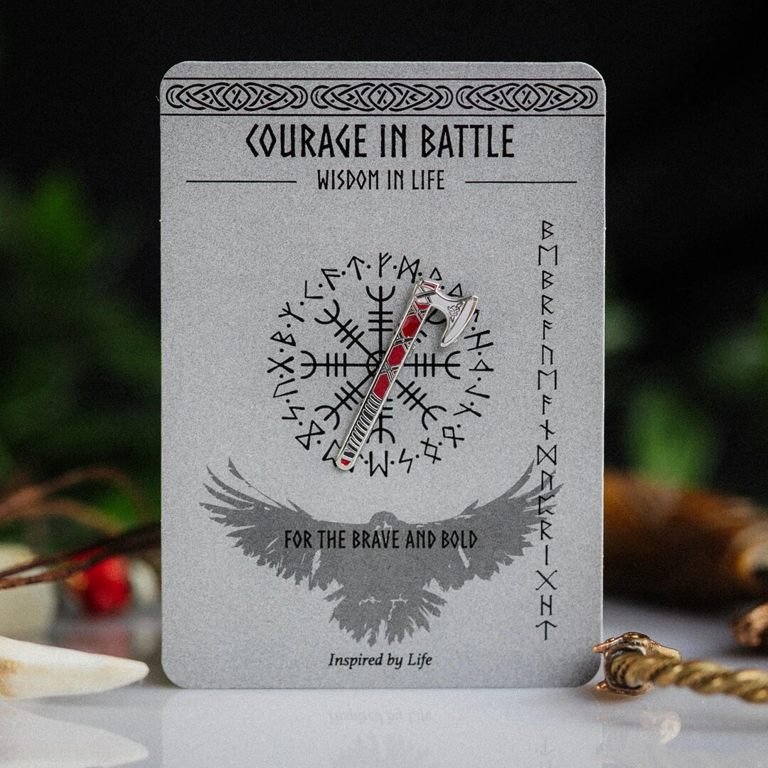 Viking War Axe Enamel Pin – Nordic Battle Weapon - Etsy