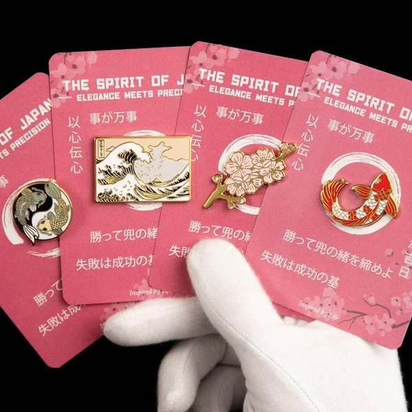 Japanese Enamel Pin - Etsy