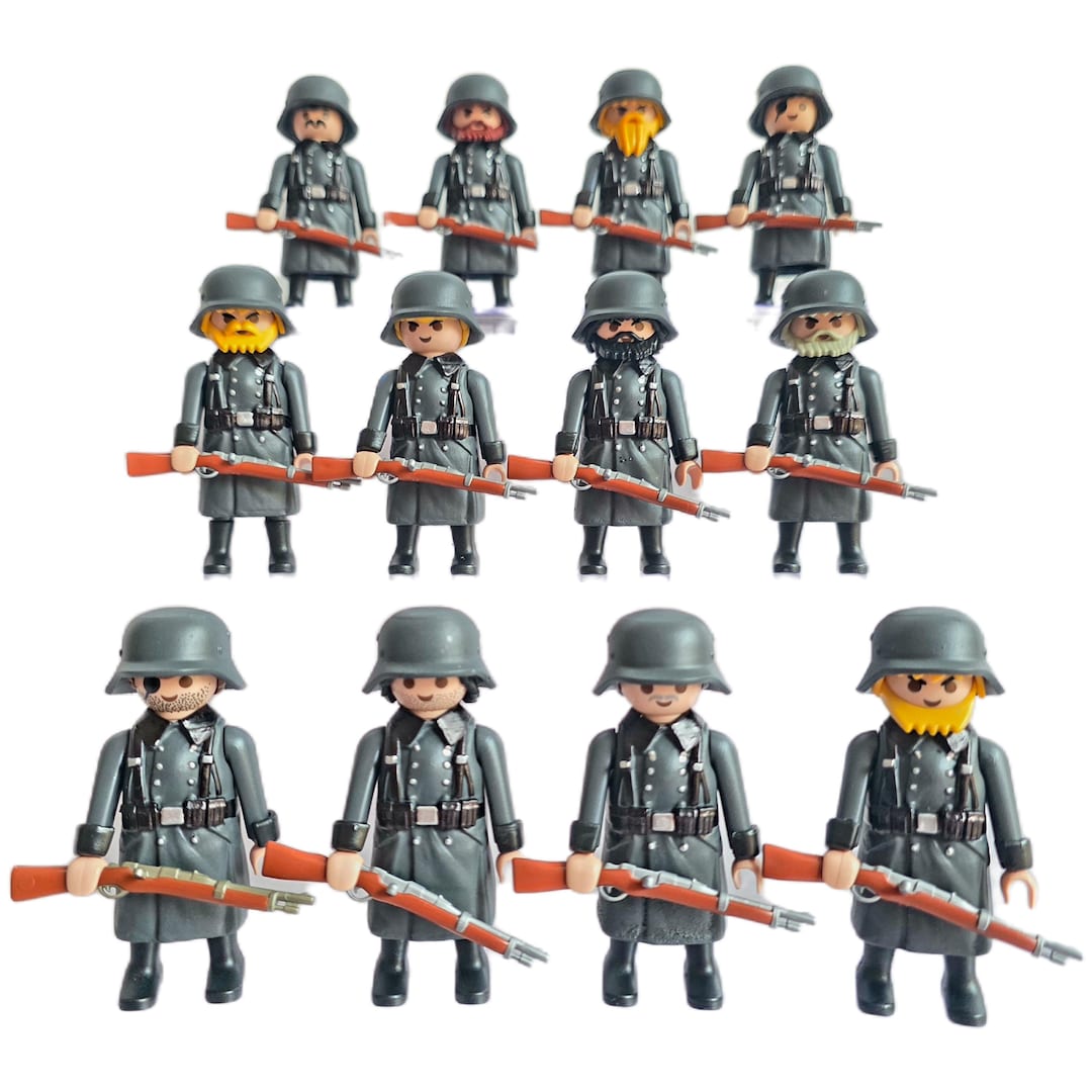 Playmobil 12 German Soldiers World War II WWII British French Army ...