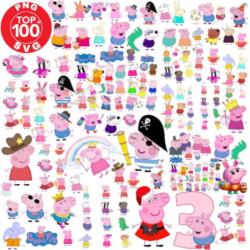 Christmas Pig Sticker - Etsy UK