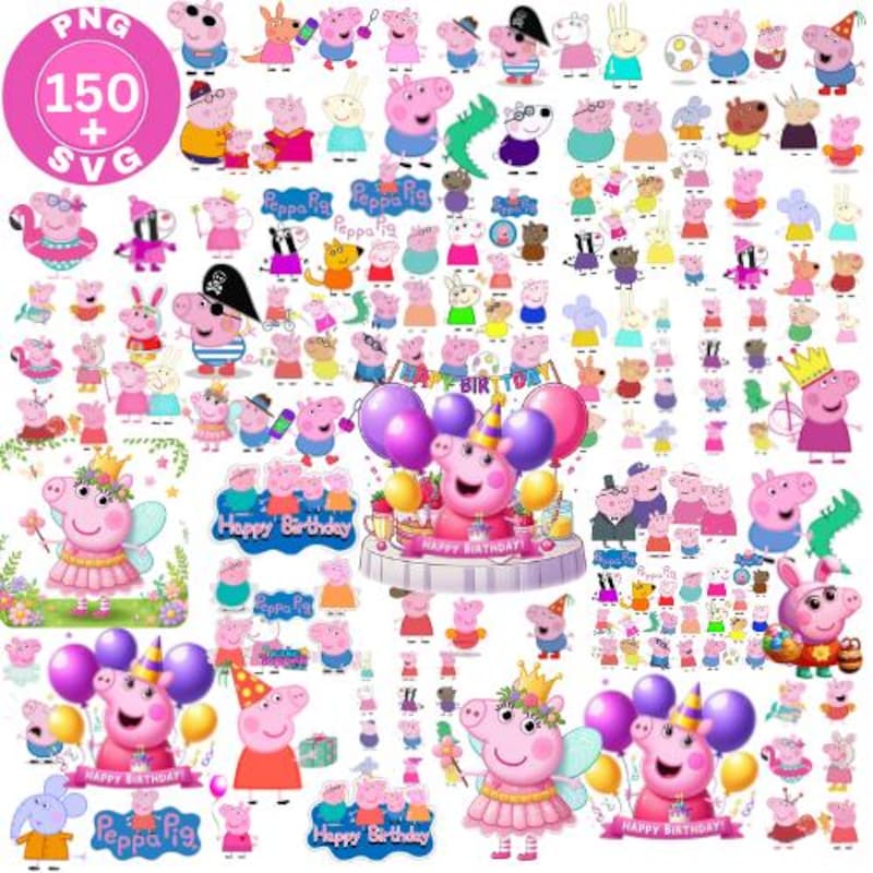 Pig Birthday Images - Etsy