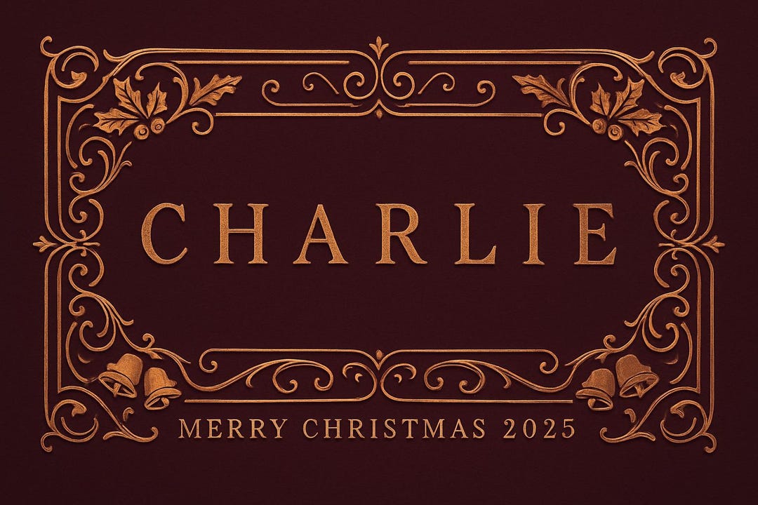 Custom Charlie 2025 Labels—vintage Apothecary Candle & Gift Wrap Set - Etsy