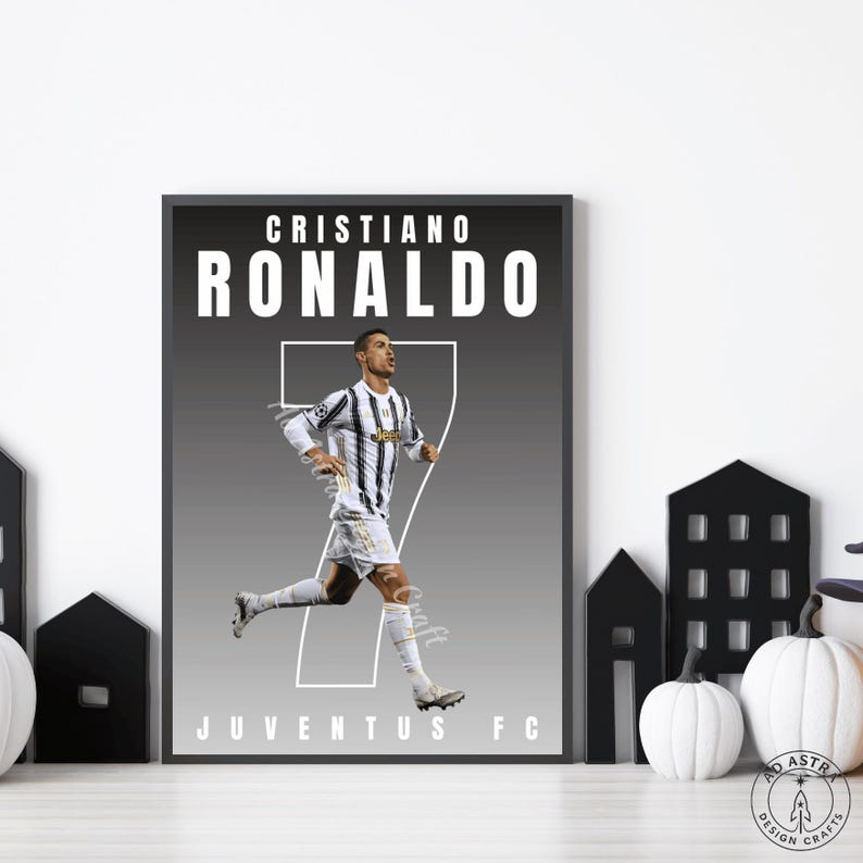Cristiano Ronaldo Poster: Printable Football Wall Art (digital Download ...
