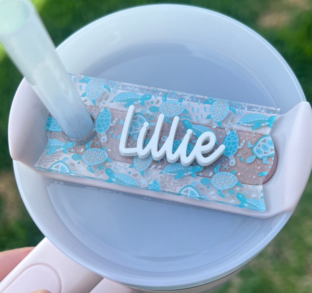 Personalized Sea Turtle Tumbler Name Topper, Nautical Name Plate ...