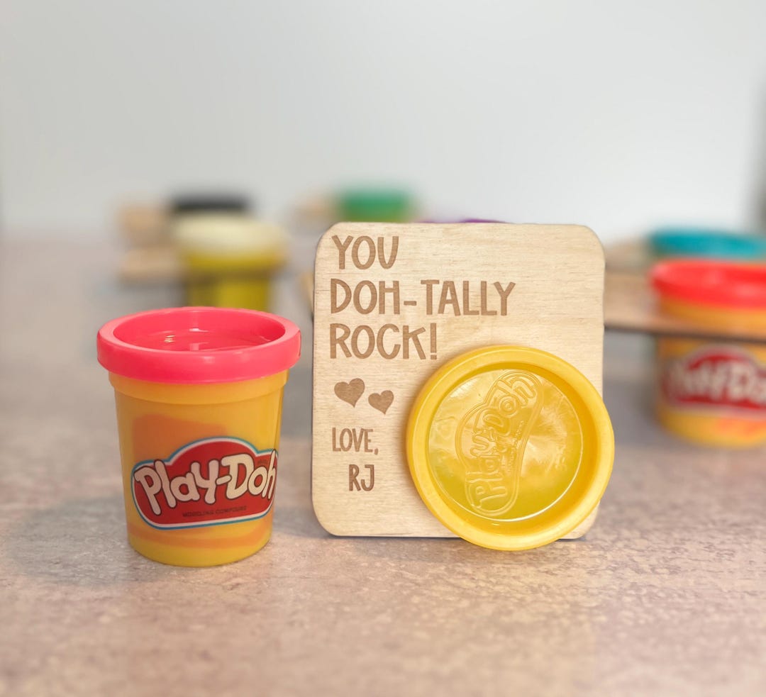 Personalized Play-doh Valentines Cards for Class, Custom Toddler Vday ...