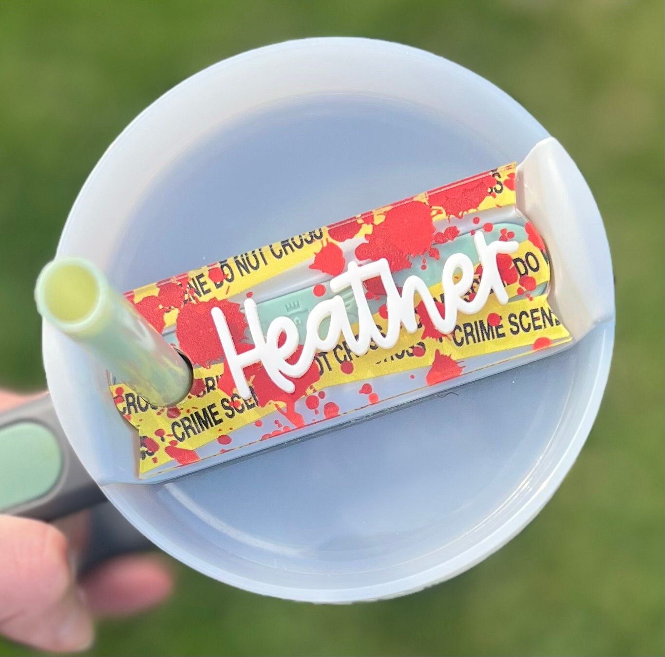 Personalized Crime Scene Tumbler Name Tag for True Crime Lover, Horror ...