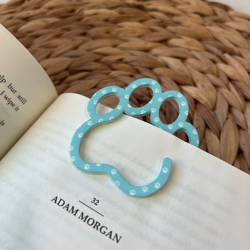 Paw Print Bookmark - Etsy