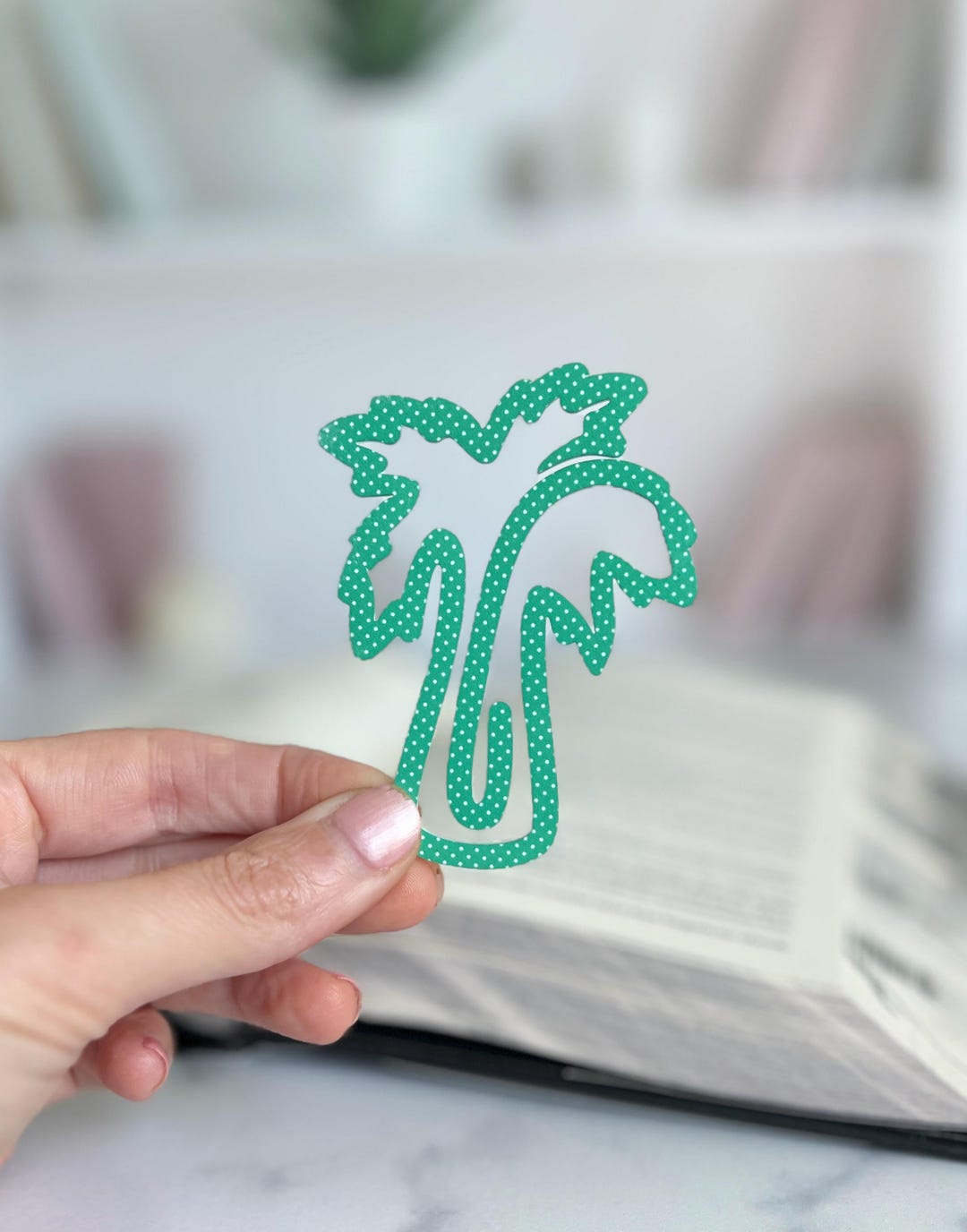 Palm Tree Bookmark, Tropical Acrylic Book Mark, Book Lover Gift ...
