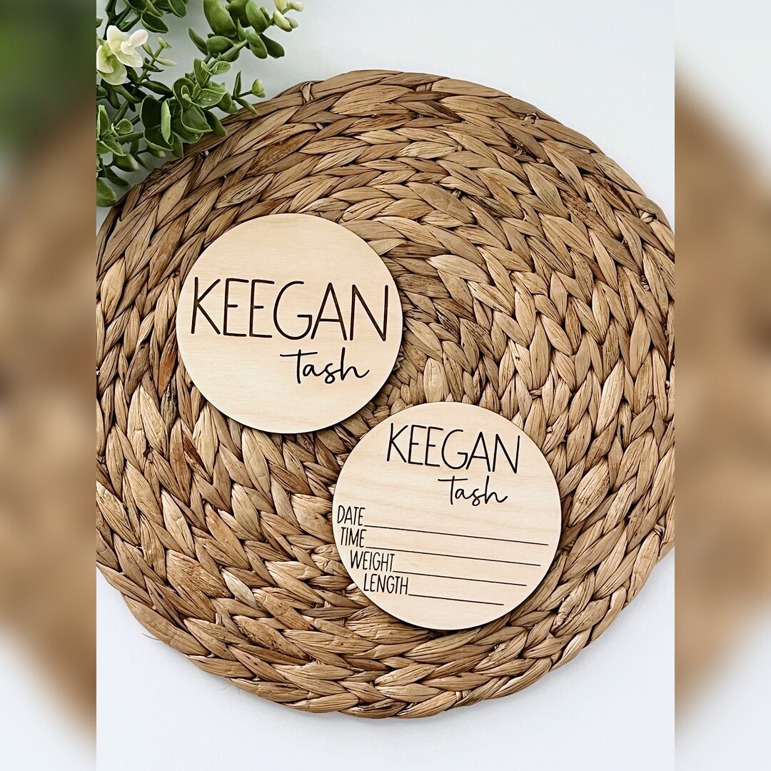 Personalized Baby Announcement, Custom Birth Stats Sign for Hospital ...