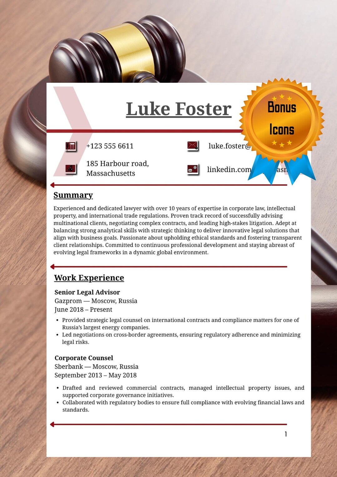 Minimalist Ats-friendly Resume Template Bundle | 2-page CV + Cover ...