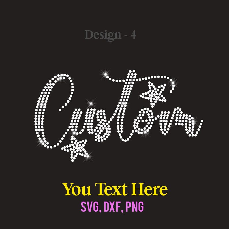 Custom Rhinestone Template | Custom Spangle Rhinestone Design Svg ...